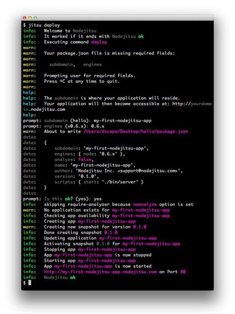 Getting Started With Nodejitsu Setup Assumes You Already Have Node
