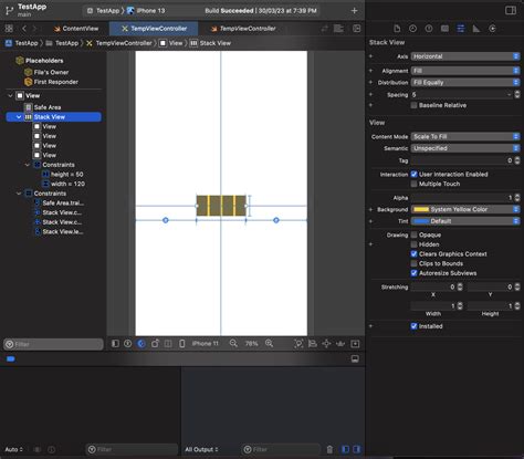 Ios Add Views To Uistackview And Have Them Shrink In Width Of The Screen Width Runs Out