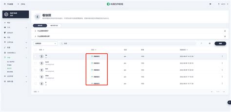 The Snapshot Status Is Incorrect · Issue 2811 · Kubesphereconsole
