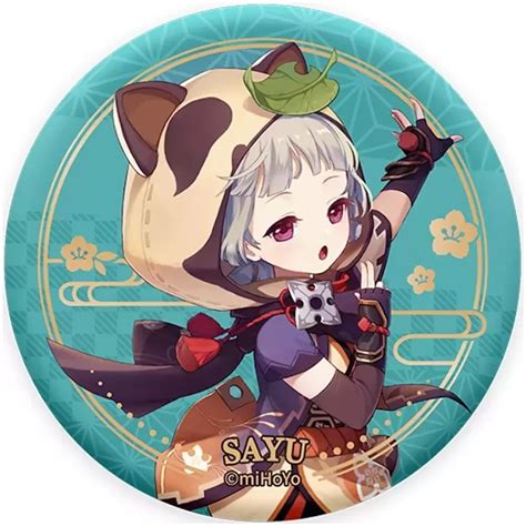 Значок металлический Genshin Impact Inazuma Sayu Купить настольную игру в магазинах Мосигра