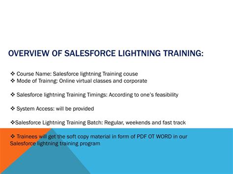 Ppt Salesforce Lightning Training Salesforce Lightning Developer