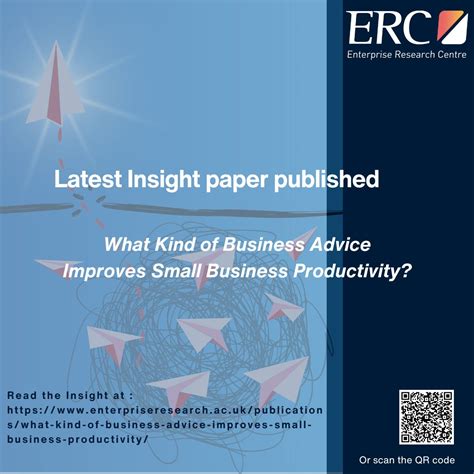 The Productivity Institute On Linkedin What Kind Of Business Advice Improves Small Business