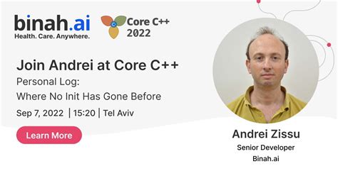 Andrei Zissu On Linkedin Meet Me At Corecpp In Tel Aviv Where Ill