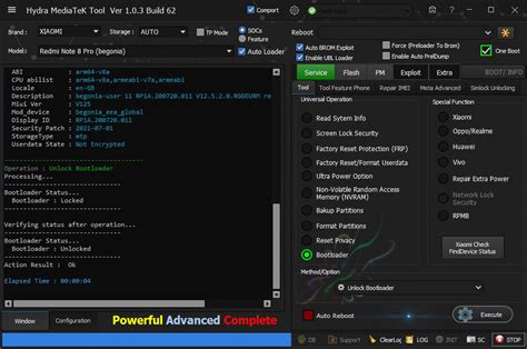 GSM Forum Xiaomi Redmi Note Pro Begonia Unlock Bootloader Successfully Done By Hydra Tool