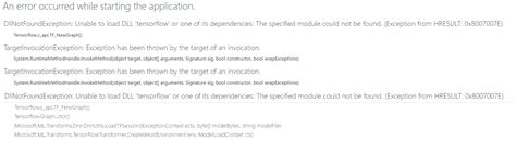 Get Error When Loading Model Systemreflectiontargetinvocationexception Exception Has Been