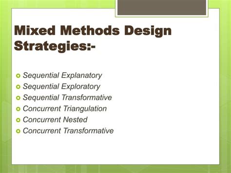 Mixed Method Research PPTX Undergraduate Education College Education