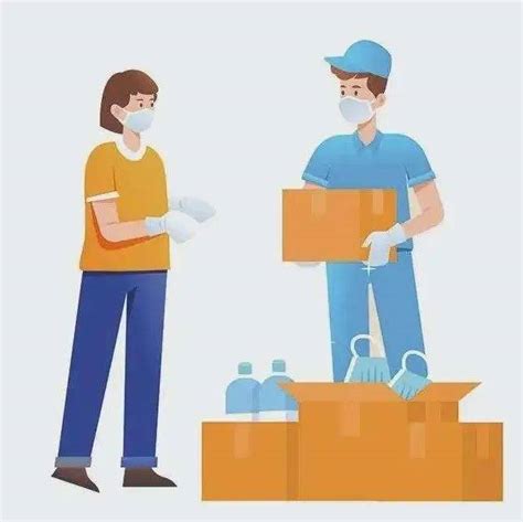 五一期间收发快递也要注意疫情防护哦 进行 手套 风险