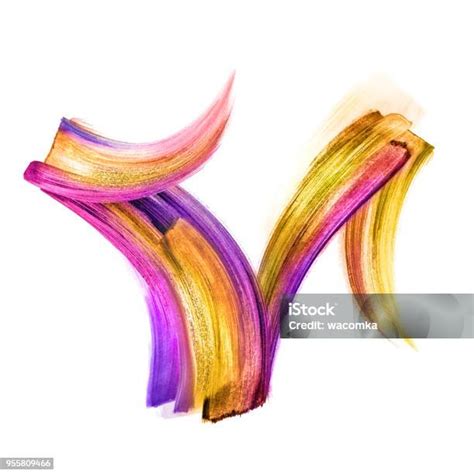 크리에이 티브 브러시 획 클립 아트 흰색 배경 동적 수채화 얼룩 다 색 페인트 질감 쉬머 핑크 바이올렛 골드 화장품 메이크업에 고립 때리기에 대한 스톡 사진 및 기타 이미지