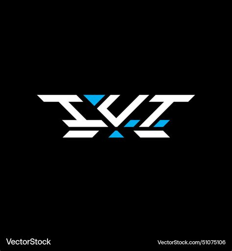 Iut Letter Logo Design Iut Simple And Modern Logo Vector Image