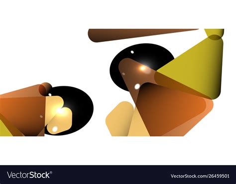 Vintage Abstract Template With Triangle Mosaic Vector Image