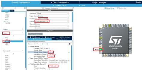 Stm32 Nucleo Generate Pwm With Timers Using Stm32cubeide