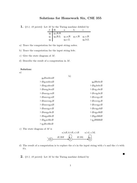 Turing Machine Pdf Theoretical Computer Science Mathematical Logic