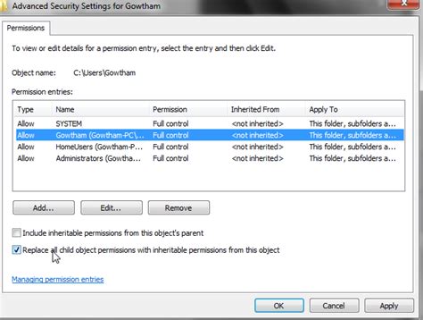 Windows 8 Messed Up My Windows 7 User Folder Permissions Super User