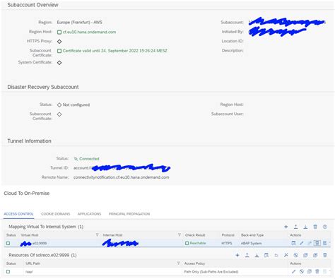 Sap Bas No Connection To On Premise System Sap Community