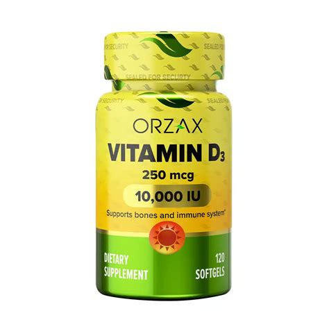 Vitamin D3 10,000 IU – Orzax