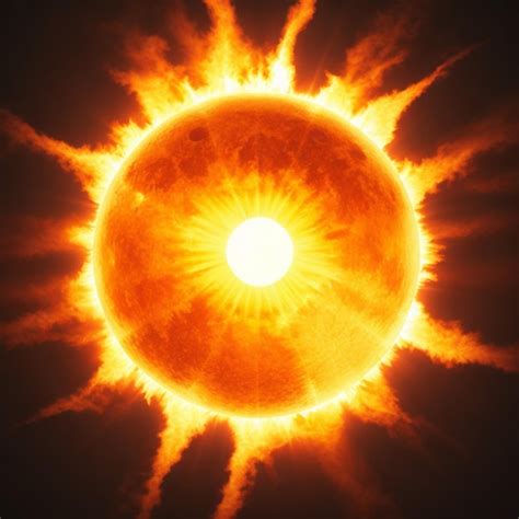 Premium AI Image Sun Image