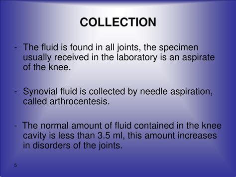 Ppt Urinalysis And Body Fluids Synovial Fluid Lecture One Powerpoint Presentation Id3084737