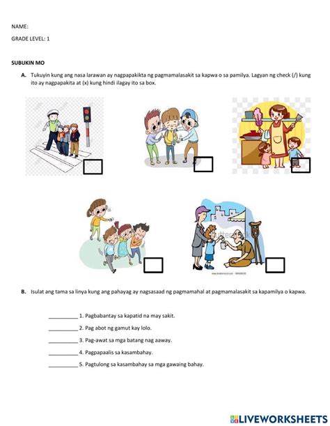Activity Sheets Grade 4