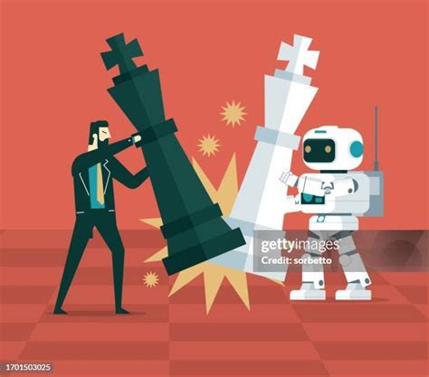 Artificial Intelligence Chess Businessman High Res Vector Graphic