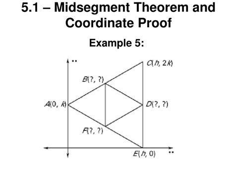 Ppt 51 Midsegment Theorem And Coordinate Proof Powerpoint
