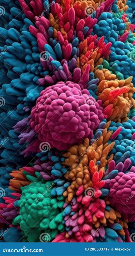 Ribosomes Synthesizing Vital Cellular Proteins Molecular Protein Factory Concept Ai Image