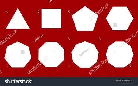 Symbol Triangle Rectangle Pentagon Hexagon Modern Stock Vector Royalty Free 2214902907