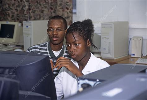 Computer Lesson Stock Image H4600415 Science Photo Library
