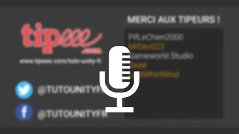 TUTO UNITY FR Tipeee