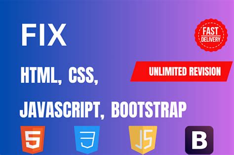 Fix Html Css Javascript Bugs By Nusratjarin21 Fiverr