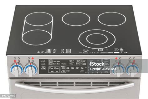 전기 슬라이드에서 대류 범위 최고 볼 수 있습니다 주방 스토브 3d 렌더링에 고립 된 흰색 배경 3차원 형태에 대한 스톡 사진 및 기타 이미지 Istock