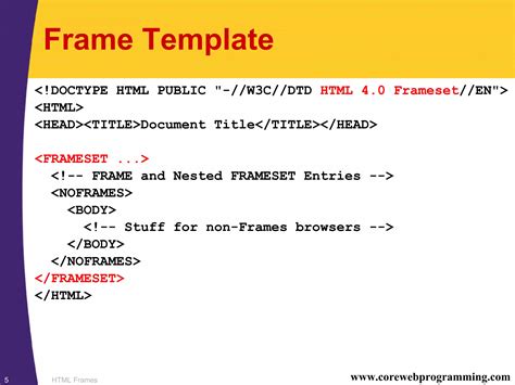 02html frames ppt
