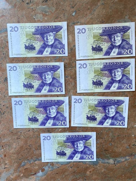Se Produkter Som Liknar Svenska Tjugo Kronor Sedlar På Tradera 667679695
