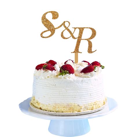 Initials Cake Topper Pretty Ur Party