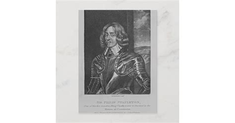 Portrait Of Sir Philip Stapleton Postcard Zazzle