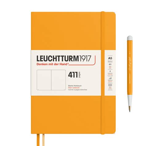 Leuchtturm1917 A5 Medium Hardcover Notebook Thick 411 Pages Plain Leuchtturm1917 Singapore