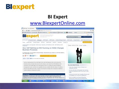 Ppt What You Need To Know About Sap Netweaver Bw Powered By Sap Hana Powerpoint Presentation