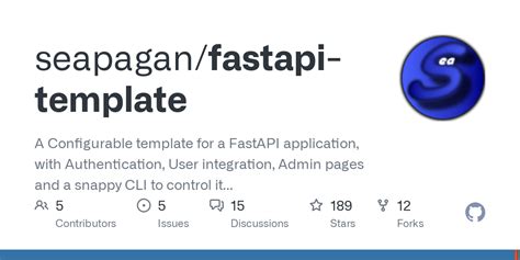 GitHub Seapagan Fastapi Template A Configurable Template For A FastAPI Application With