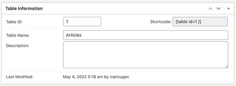 Create Tables Using Tablepress In Wordpress Webwash