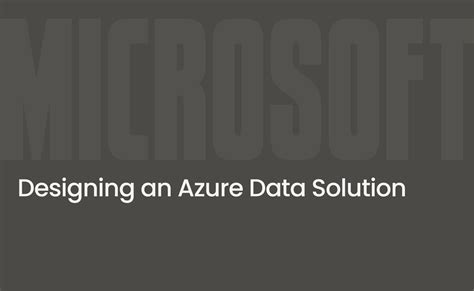 Implementing An Azure Data Solution Decision Tree Solutions