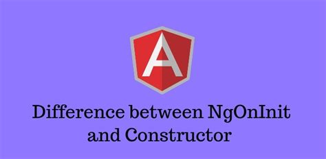 Difference Between NgOnInit And Constructor In Angular JSON World