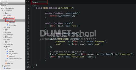 Cara Menggunakan Xss Filtering Pada Codeigniter Kursus Web Programming