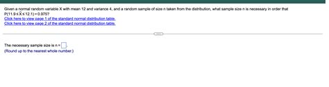 Solved Given A Normal Random Variable X With Mean 12 And