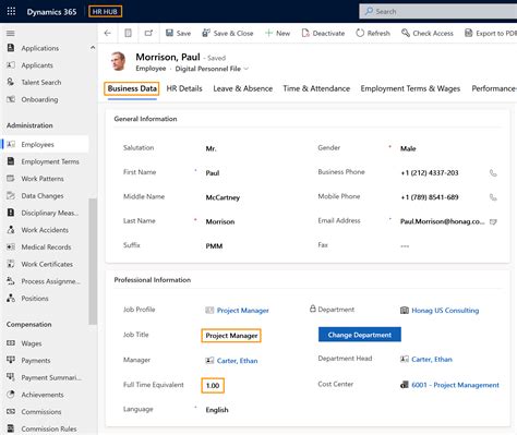 How To Update Personal Information As Hr Manager