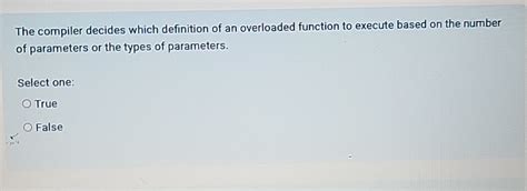 solved the compiler decides which definition of an