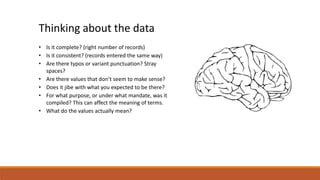 Cleaning And Sorting Data PPTX