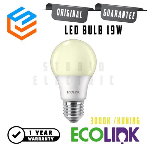 Jual Lampu LED Ecolink Bohlam Bulb 19 Watt Kuning 19W 19 W 19Watt Shopee Indonesia