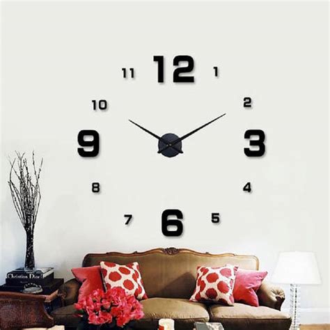 Часы настенные Diy Clock New Black с цифрами Стильные настенные часы Скарбничка цена 544 грн