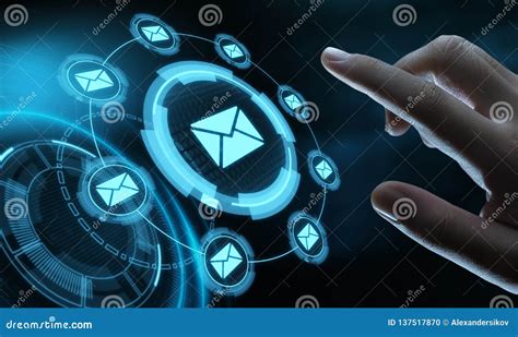 Message Email Mail Communication Online Chat Business Internet Technology Network Concept Stock