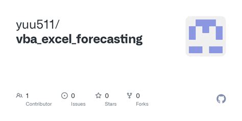 github yuu511 vba excel forecasting