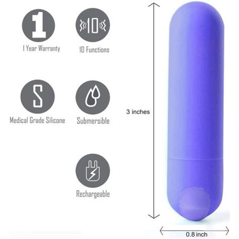 Maia Jessi Silicone Super Charged Rechargeable Bullet Vibe Purple Sex Toys At Adult Empire